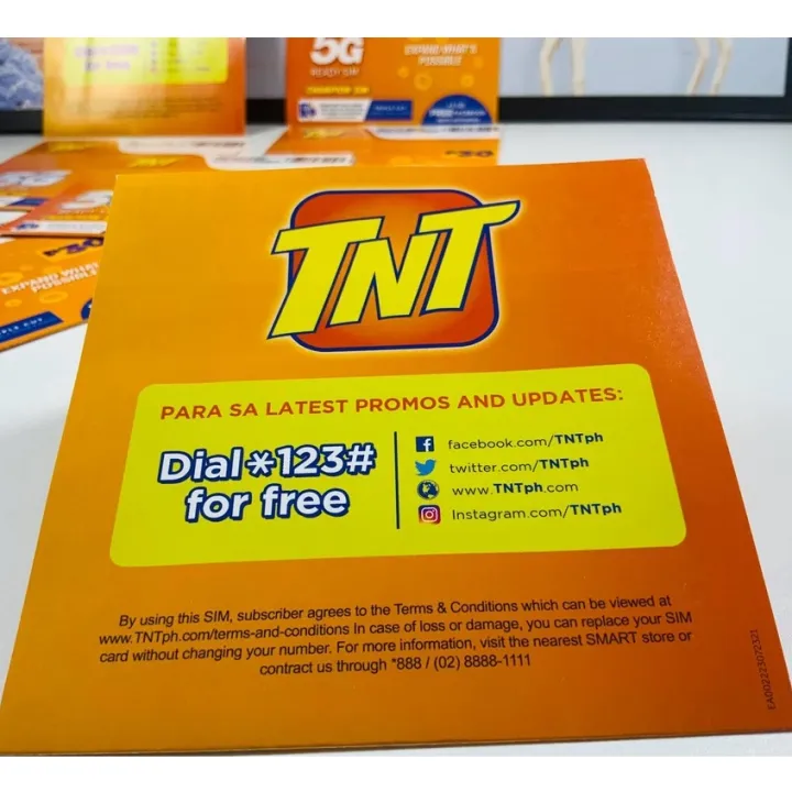 TNT TALK AND TEXT LTE & 5G PREPAID SIM CARD TRIPLE CUT (REGULAR/MICRO ...