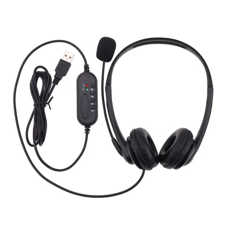 USB Type Call Center Noise Cancelling Headset with Microphone | Lazada PH