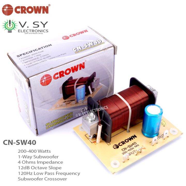 Original CN-SW40 400W 4 Ohms 1-Way Subwoofer Crossover Dividing Network ...