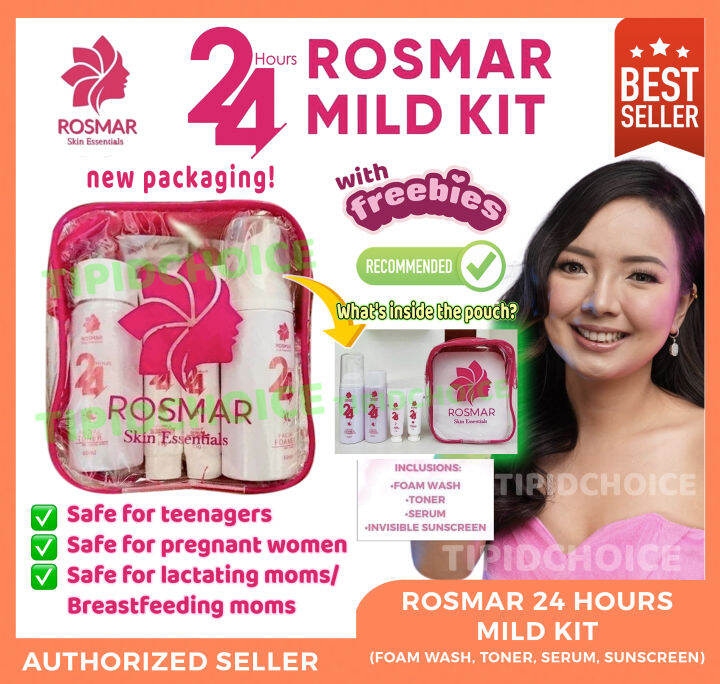 GLASS SKIN! ROSMAR 24-HOUR MILD KIT (Safe for teens, pregnant ...