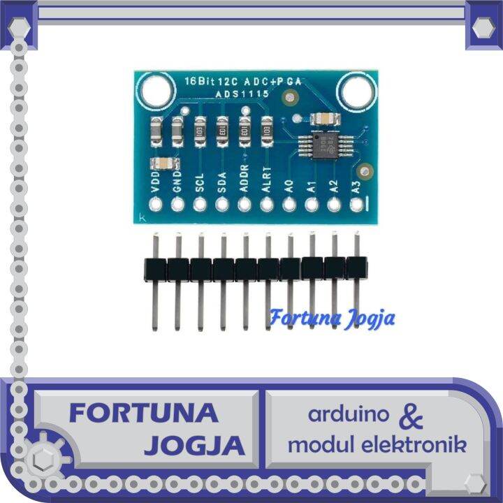 ADS1115 16 bit I2C 4 Channel ADC - PGA Module | Lazada Indonesia