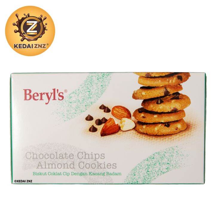 Chocolate Beryl’s Cookies Chocolate Chips Almond Box 100g Coklat | Lazada