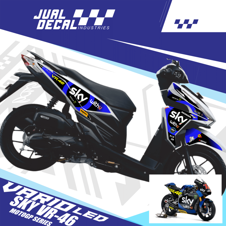 Stiker Variasi Motor Vario LED SKY WITH-U MotoGP livery 2015 2016 2017 ...