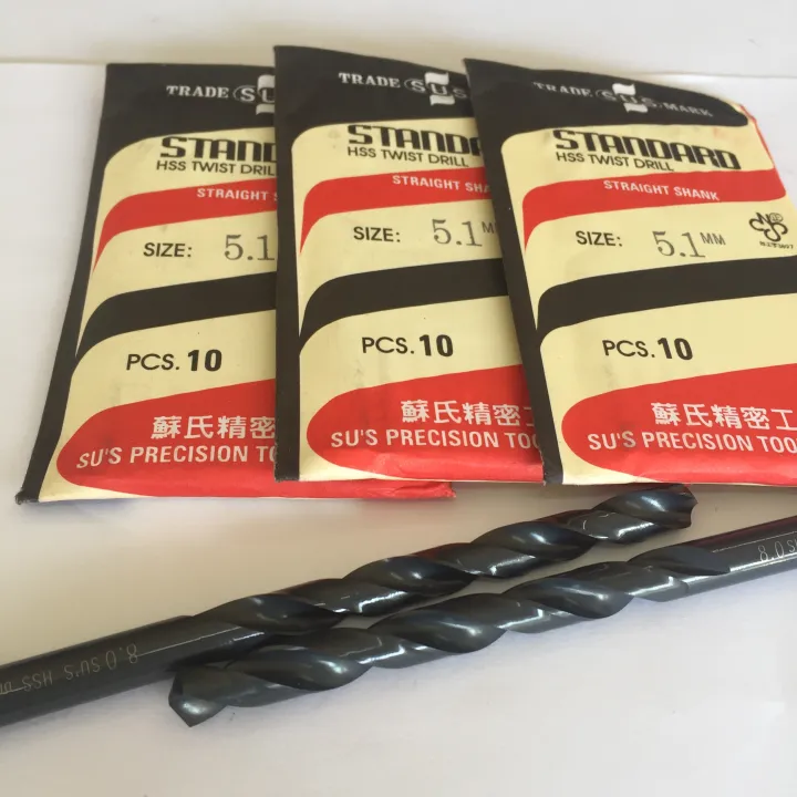 Su's SUS twist drill bit with straight shank 7.9-10.2 | Lazada PH