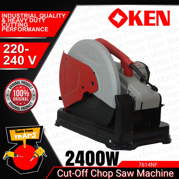 Ken Industrial Cut Off Chop Saw Machine 355mm 2400W Electric Metal Cut ...