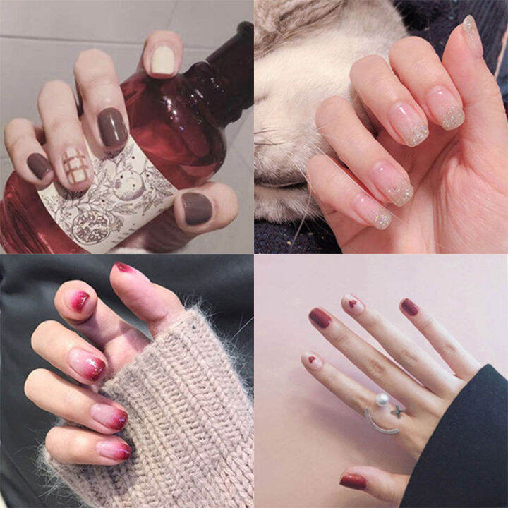 🔥🔥Roman Holiday Nail Art Detachable Fake Nail Patches Cute Nail Art ...