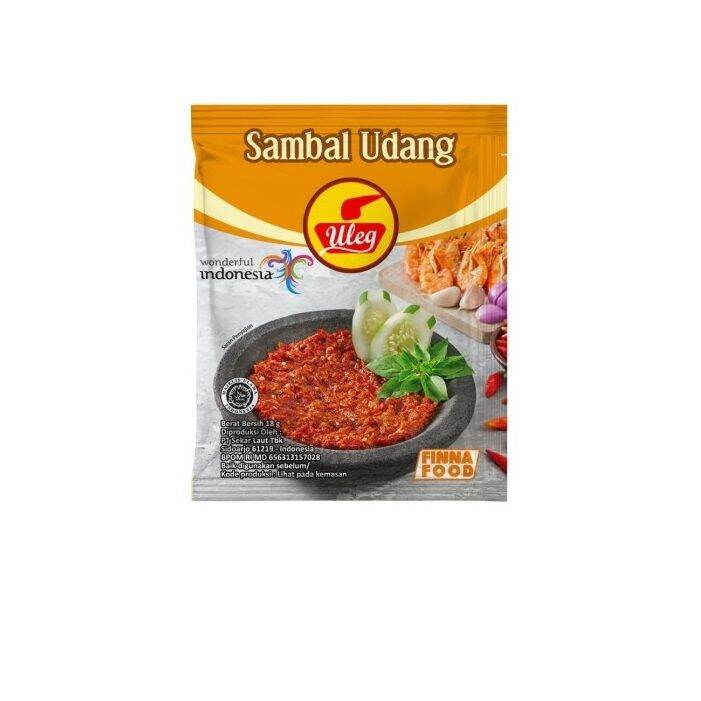 Finna Sambal Sachet Udang / Geprek / Rendang 1 Pack x 10 Sachet ...