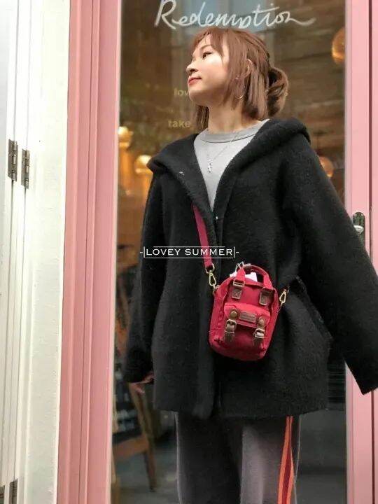 Doughnut doughnut Mini one-shoulder sloping bag student cute girl ...