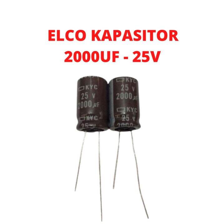 ELKO KAPASITOR 2000UF - 25VOLT ELCO CAPASITOR ELCO KAPASITOR ELKO ...