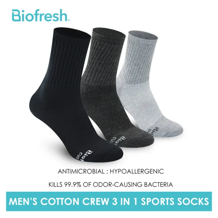 Immediate delivery Biofresh RMSKG24 Men's Antimicrobial Thick Cotton ...