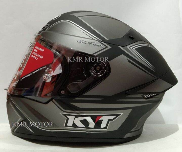 KYT TT COURSE TOURIST MATT COOL GREY FULL FACE HELMET | Lazada