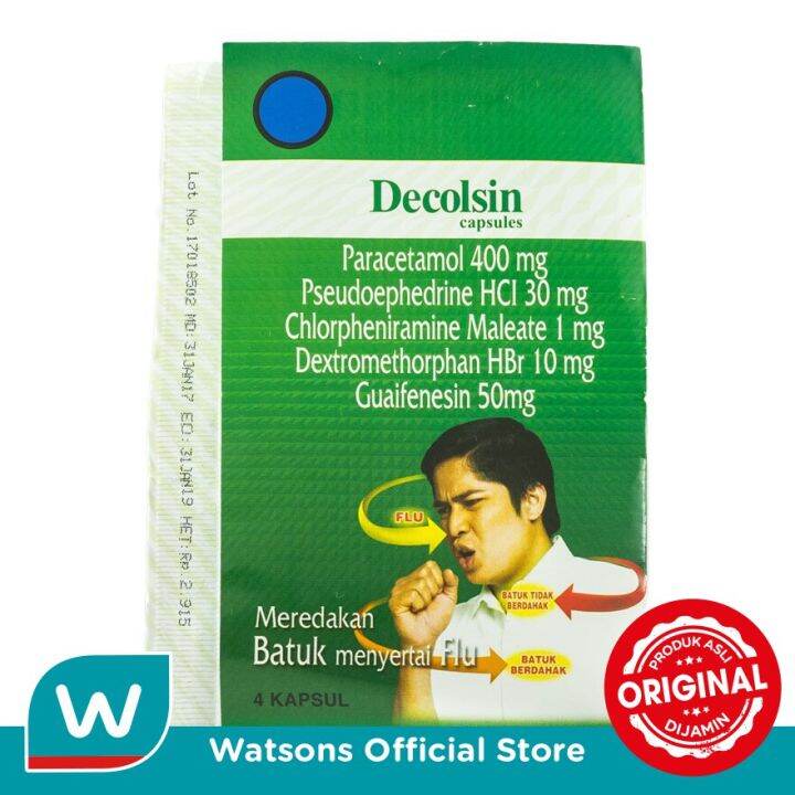 DECOLSIN Capsules 4's (Strip) | Lazada Indonesia