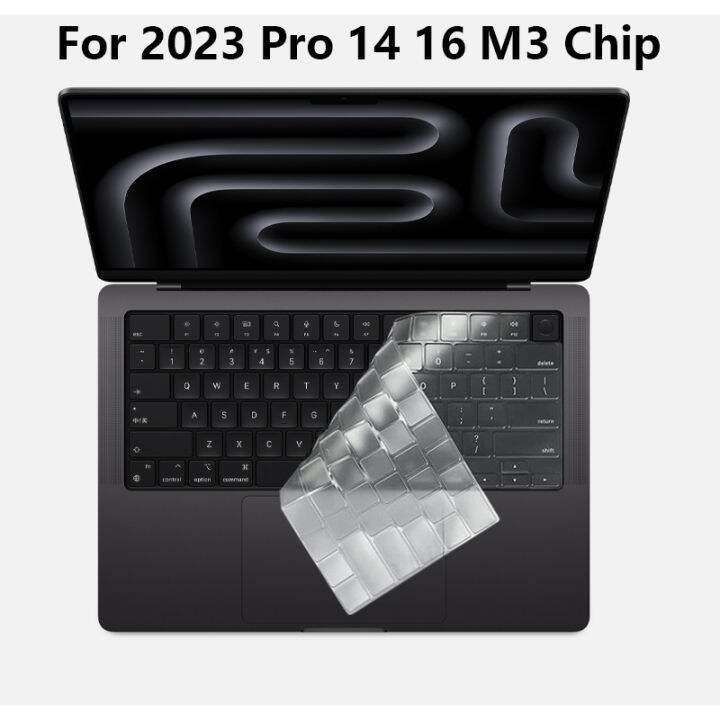 TPU Silicone Keyboard Cover for 2023 New M-acbook Pro 14 16 inch M3 Max ...