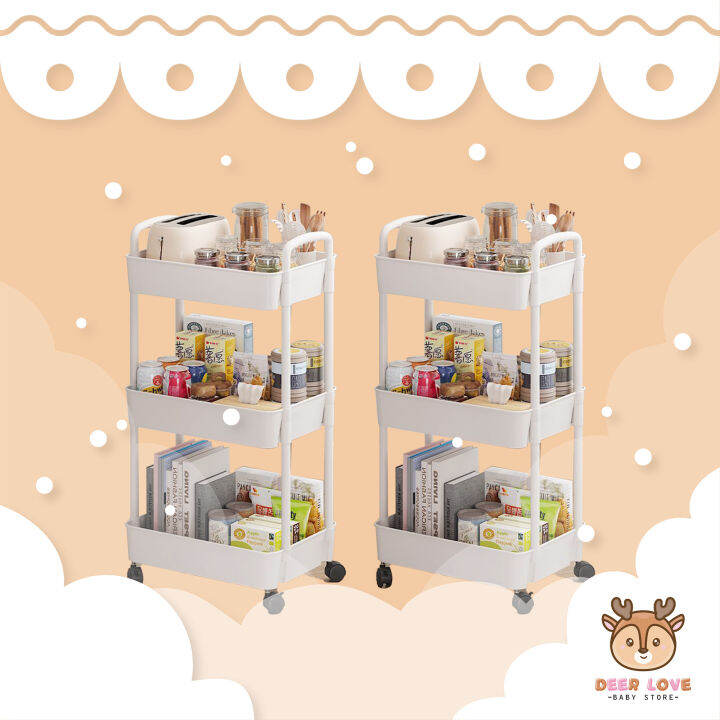 Organizing Multi-storey Trolley Storage Rack Baby Products Mobile ...