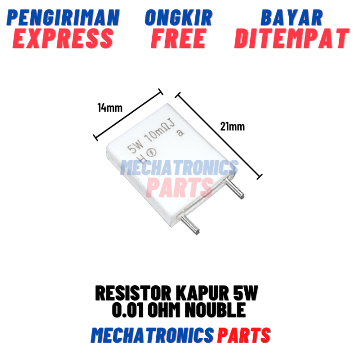 Resistor Kapur 5W 0.01 Ohm Nouble 0.01Ω Shunt | Lazada Indonesia