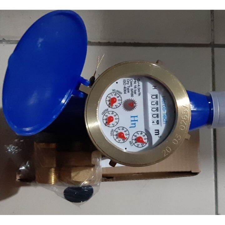 Herco Water Meter Horizontal Submeter 3/4 Or 1 Inch Iron Body Heavy ...