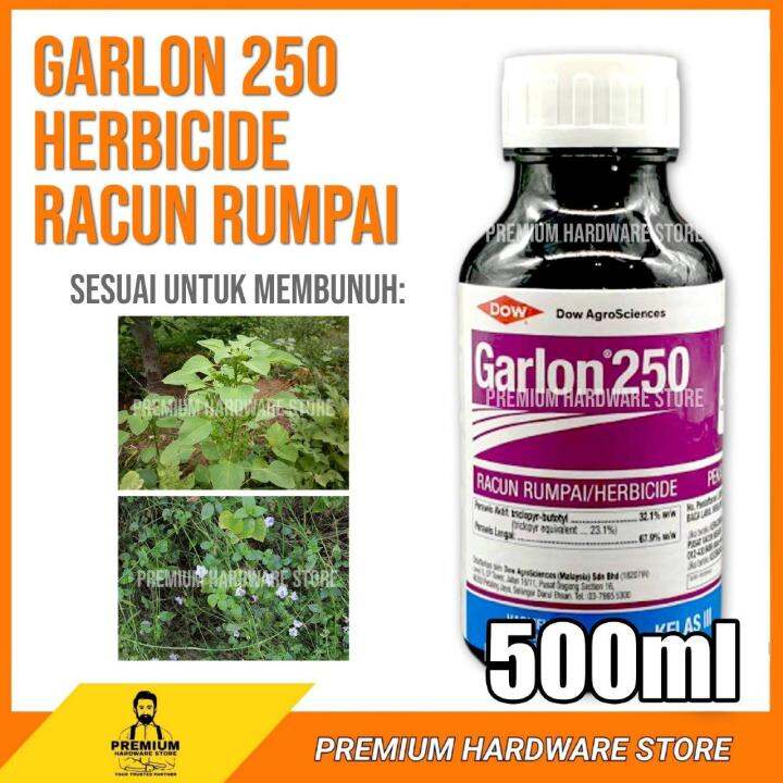DOW AGROSCIENCE Garlon 250 500ml Triclopyr Butotyl 32.1% Herbicide ...