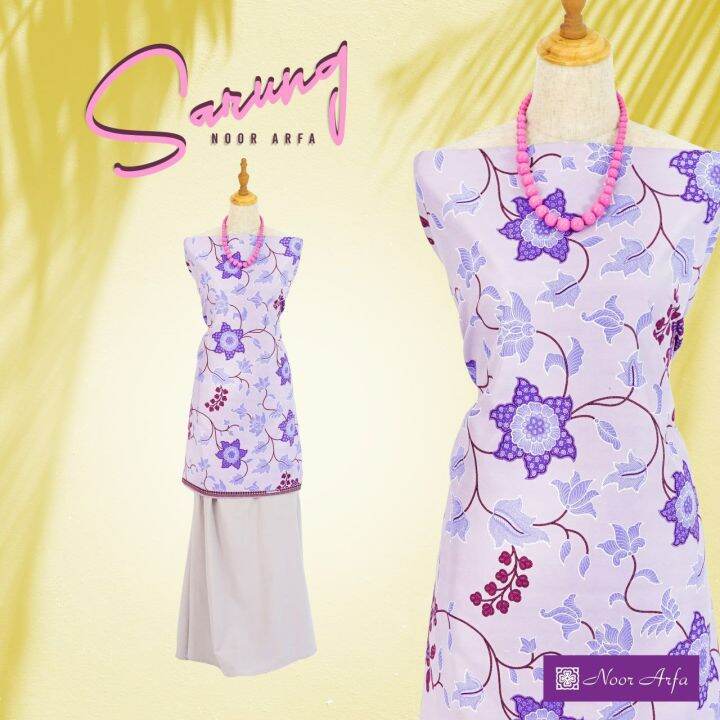 Kain Batik Noor Arfa Purple Series | Lazada