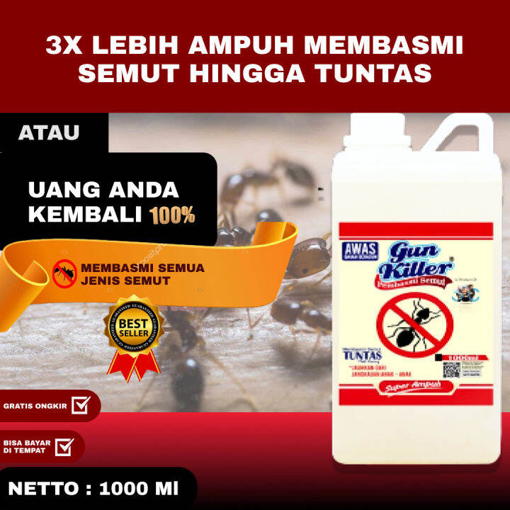 Gun killer Pembasmi semut, racun semut, pembasmi semut tanaman 1 Liter ...