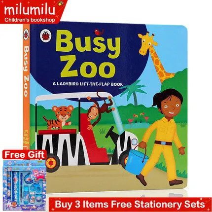 milu busy book Busy Zoo dear zoo Aklat Children's Enlightenment ...