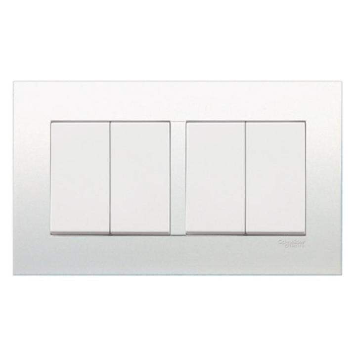 Schneider Vivace 4 Gang 1 Way Switch | Lazada