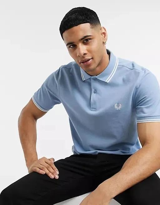 FRED PERRYˉ Male Lapel T-Shirts With Short Sleeves Polo Unlined Upper ...