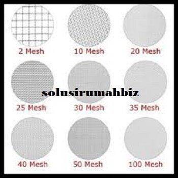 PER 100 CM Ayakan Ss Custom Wire Mesh pilih Stainless POTONGAN Per100cm Kawat Filter tebal 03mm ...