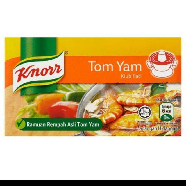 Knorr Tom Yum Cube / Kiub Tom Yum 60gm | Lazada