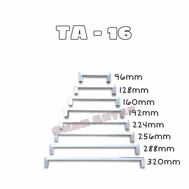 Handle Aluminium Laci Pintu Lemari Drawer Pull Furniture Kitchen Set ...