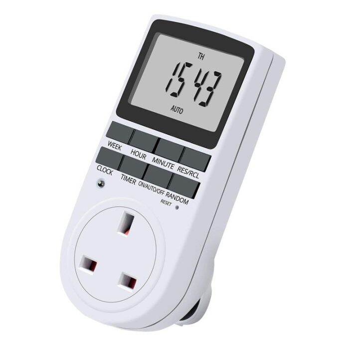 【Ready Stock】 Uk Digital Socket Electrical Programmable Plug In Timer ...