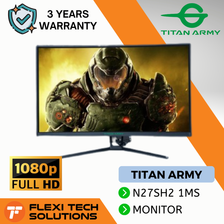 Flexi Tech TITAN ARMY 27 inch VA Curved 240Hz 1ms Gaming Monitor ...