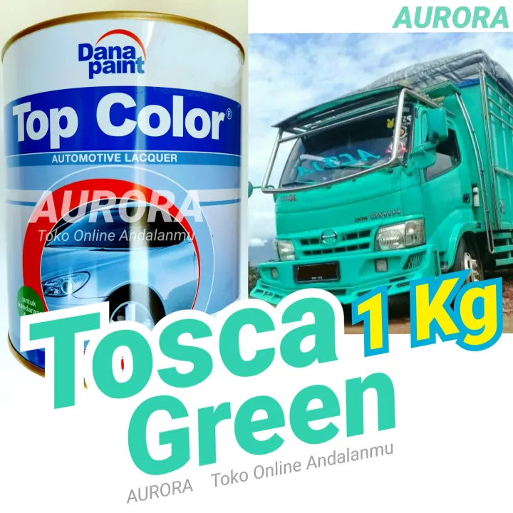 Cat Tosca Green 1Kg Ijo Toska Top Color Hijau Toska Gren Solid 1 Kg ...