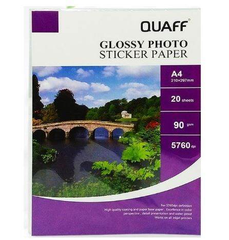 QUAFF GLOSSY PHOTO STICKER paper 90gsm135gsm | Lazada PH