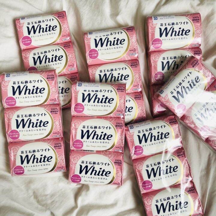 KAO White Beauty Aromatic Soap 130g and LUX Soap Rose Beauty Soap ...