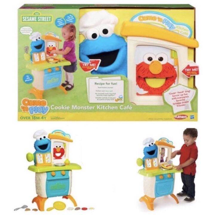 พร้อมส่ง ชุดครัว Sesame Street Cookie Monster cafe ของแท้จากเมกา ...
