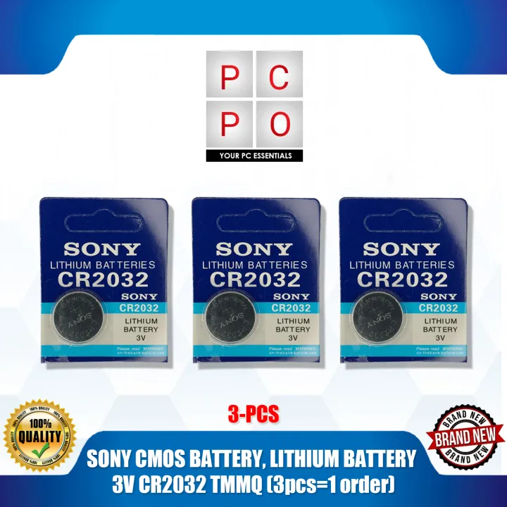 SONY CMOS BATTERY, LITHIUM BATTERY 3V CR2032 TMMQ (3pcs=1 order ...