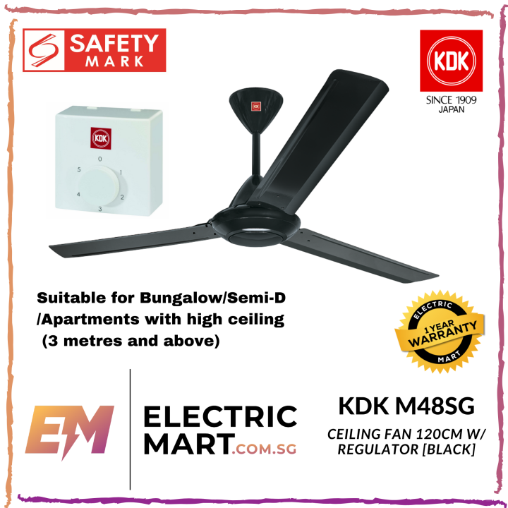 KDK M48SG Ceiling Fan 120cm w/ Regulator | Lazada Singapore