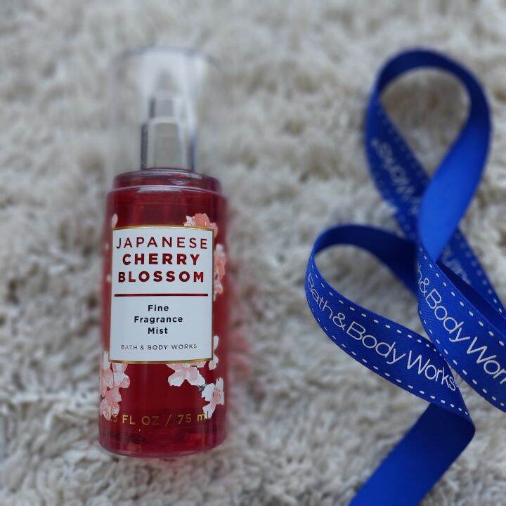 Original Bath & Body Works USA Japanese Cherry Blossom Travel Size Fine Fragrance Mist 75ml ...