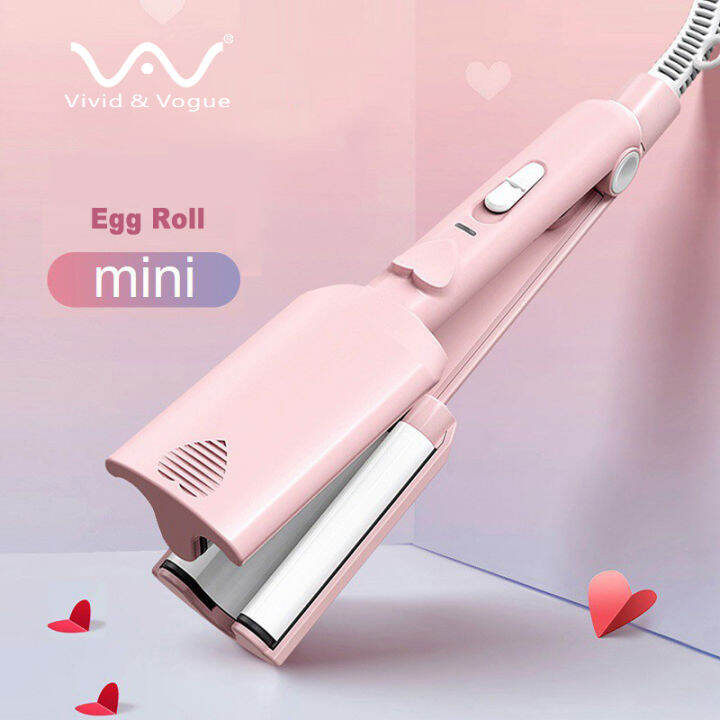 Vivid & Vogue Egg roll head curling stick wool cake roll water ripple ...