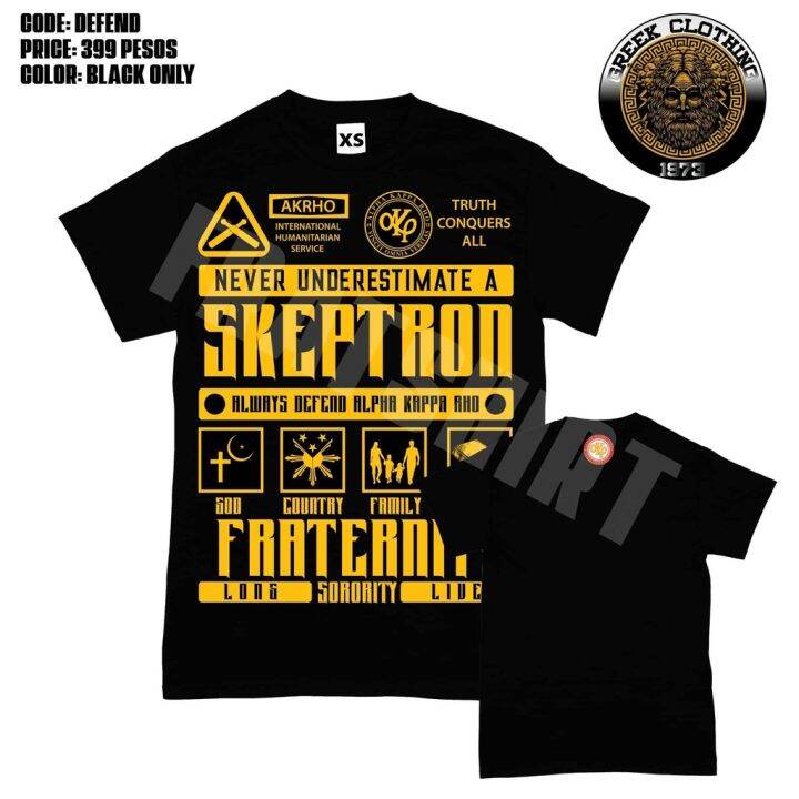 ALPHA KAPPA RHO AKP FRATSHIRT (FREE STICKER) | Lazada PH