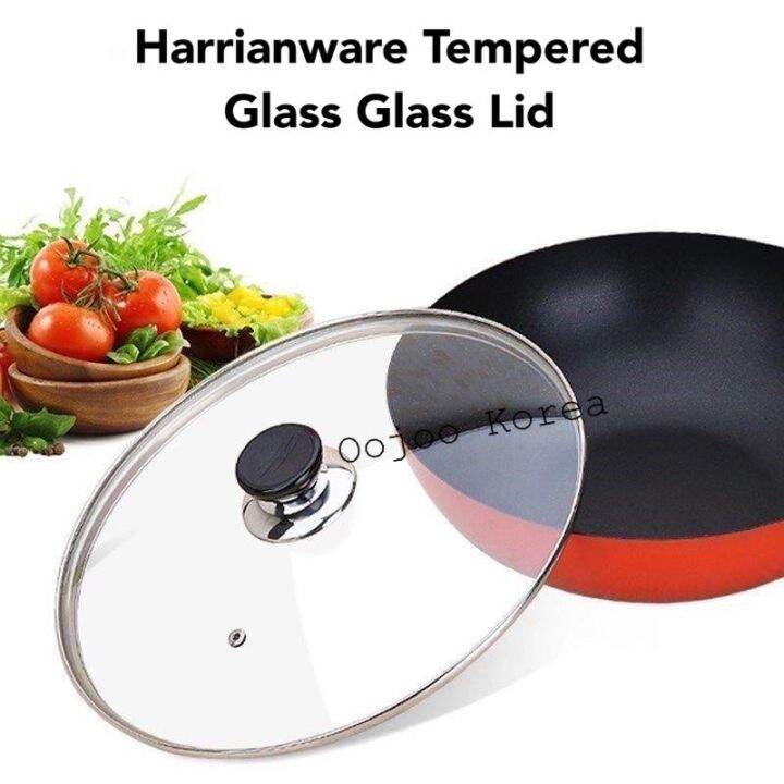 HarrianwareTempered Glass Glass Lid （20cm/22cm/24cm/26cm/27cm/28cm/32cm)[TYPEC] | Lazada