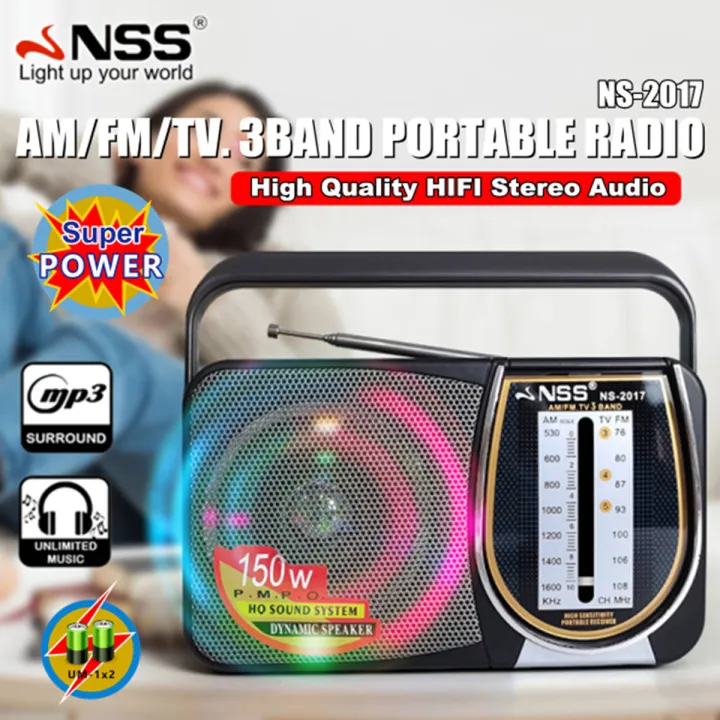 NSS - AM.FM.TV. 3 Band Portable Radio ( Inside A/C Cord ) Portable ...
