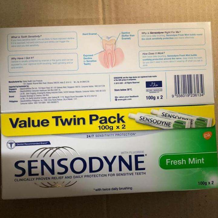 Sensodyne Fresh Mint Twin Pack | Lazada