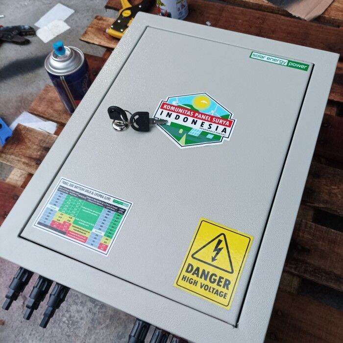 PV Combiner Box Panel Surya String Seri Paralel System PLTS 3 in 1 ...