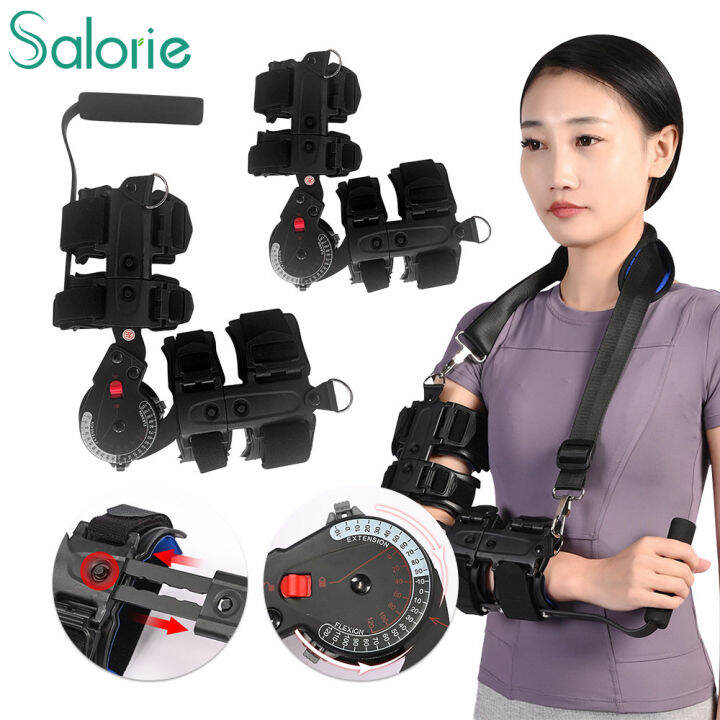Salorie Adjustable Elbow Brace Hinged ROM Elbow Brace Post OP Elbow ...
