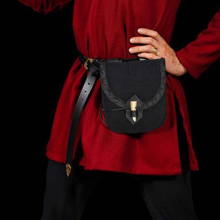 BolehDeals Retro Canvas Medieval Belt Pouch Purse ชุดคอสเพลย์ Fanny ...