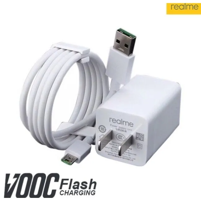 Realme original Fast Charger VOOC Flash charging 20W 5V 4A Micro USB Type C Data Line Cable ...