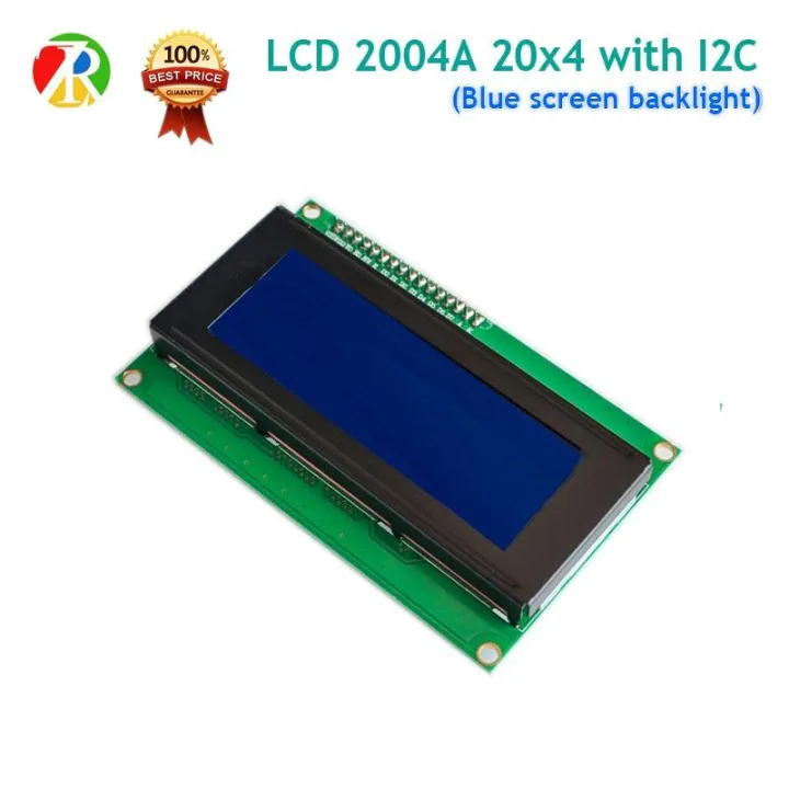 บอร์ดแสดงผล 2004 LCD 20x4 Blue screen พร้อม I2C Interface (บัดกรีแล้ว ...