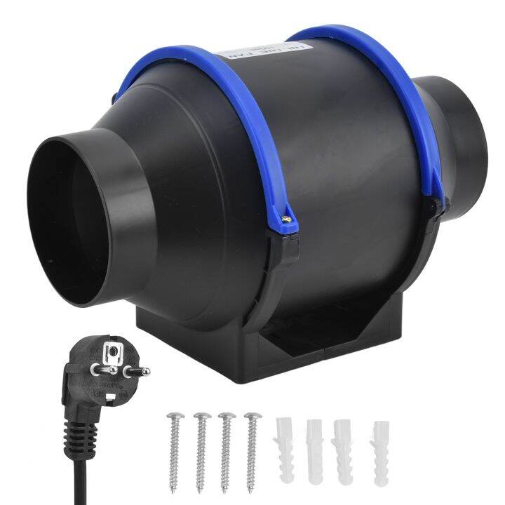 4in Inline Duct Fan Hydroponic Ventilation Exhaust Fan Ultra Silence ...