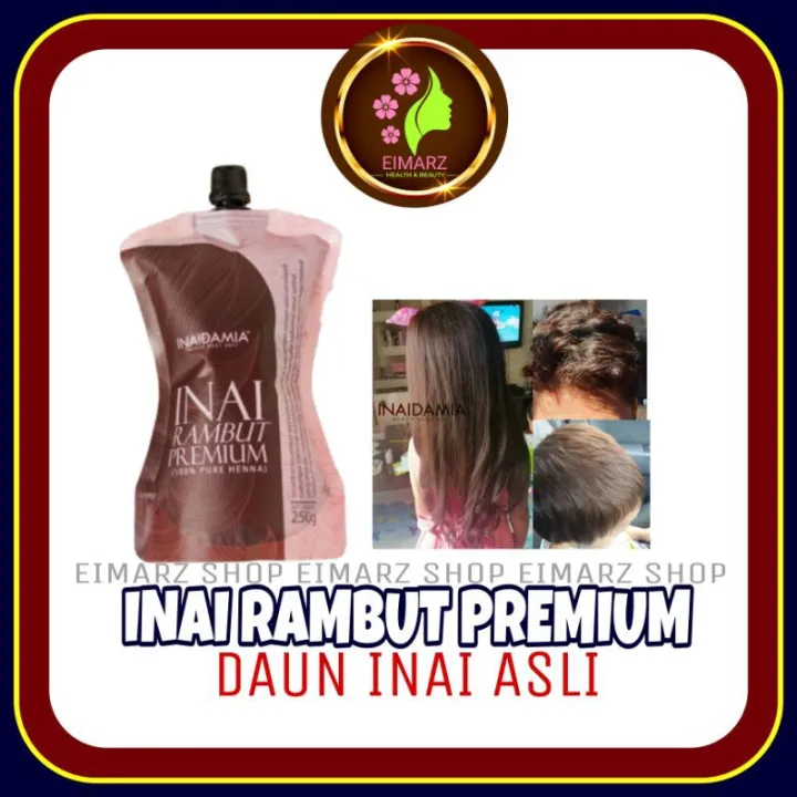 INAI RAMBUT PREMIUM PURE HENNA - INAIDAMIA | Daun Inai Damia Original ...